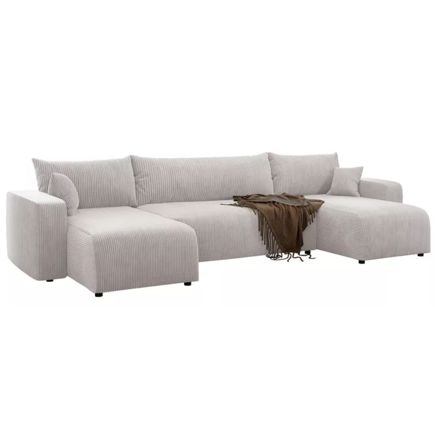 NONIPIA U-formas stūra dīvāns ar gulēšanas funkciju, ar konteineri, un – N1 Home